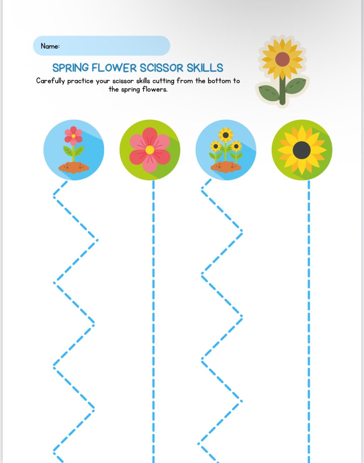 Scissor Skills Printable for Kids – Cutting Practice Worksheets for ...