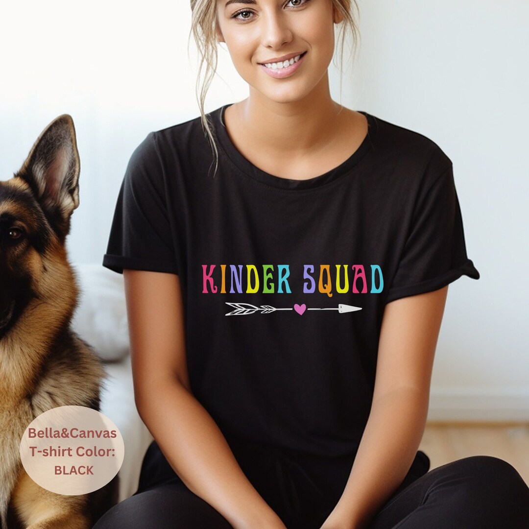 Kindergarten Squad Shirt, KINDER SQUAD Tshirt, Teacher Aide Team, Back ...