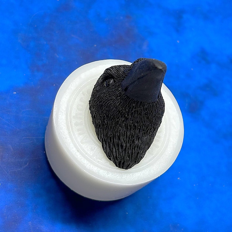 Animal Head Mold - Raven/crow Head Mold, Cute Animal Mini Figurine Mold ...