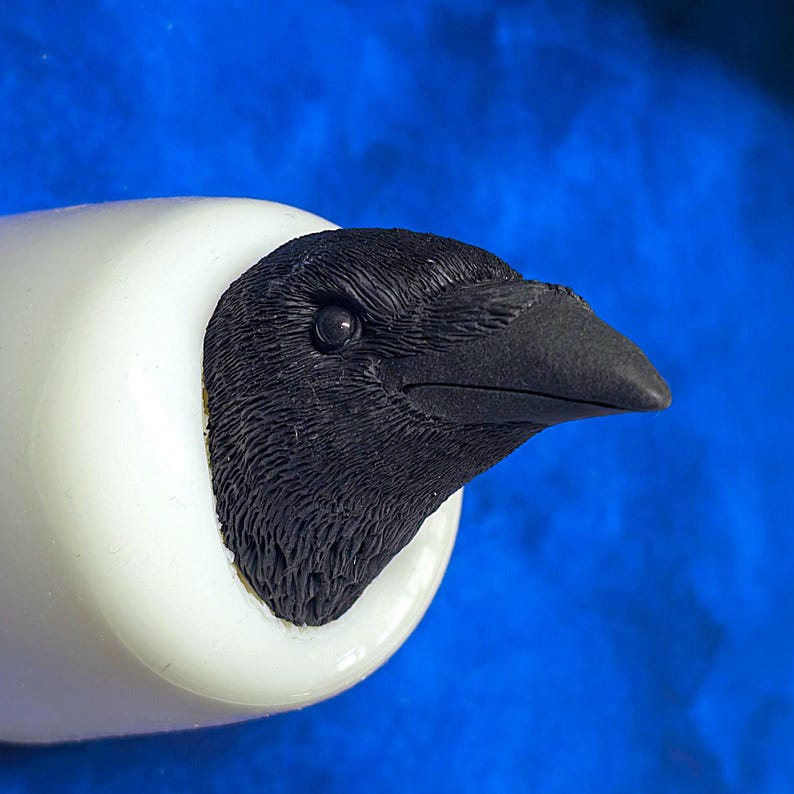 Raven Crow Head Silicone Mold for Resin and Clay, Bird Animal Face ...