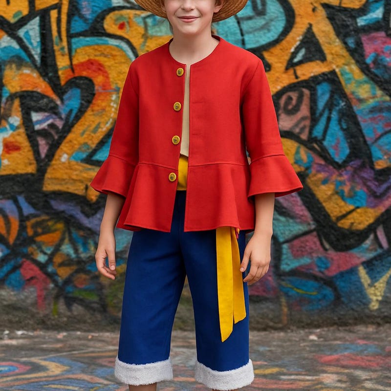 Luffy Costume Kids - Etsy