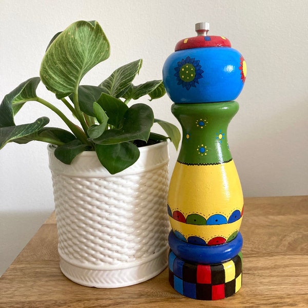 Painted Pepper Mill - Etsy