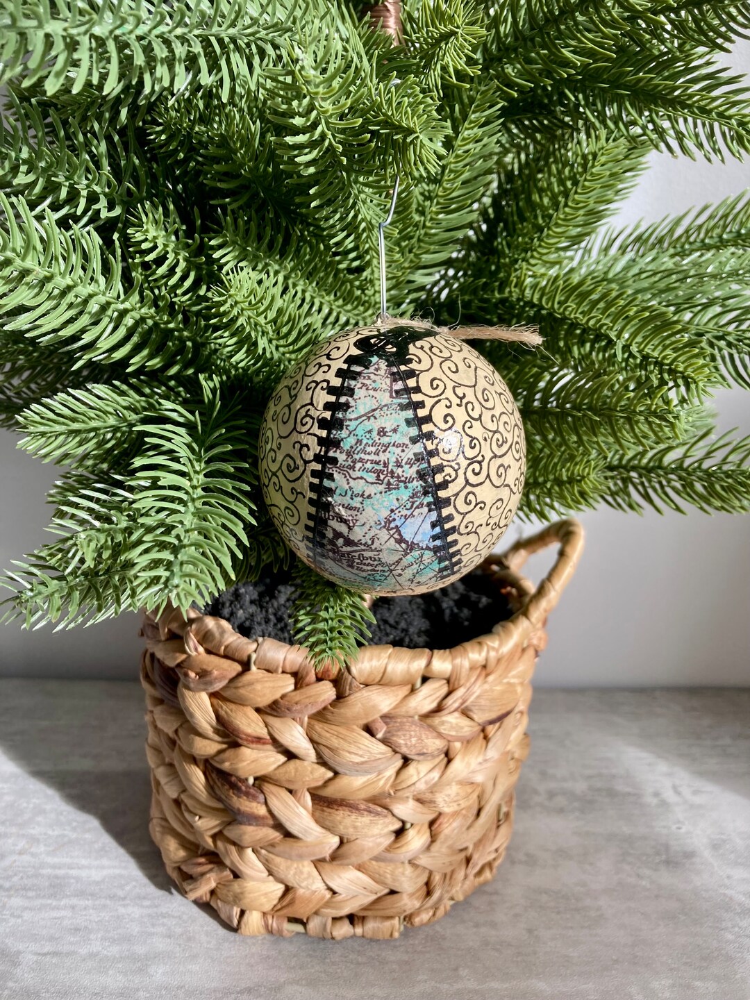 Maps/ Travel Ornament/ Map Themed Gift - Etsy