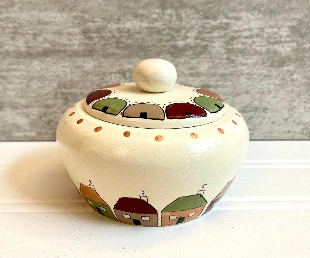 Whimsical Box/trinket Box/handpainted Box - Etsy