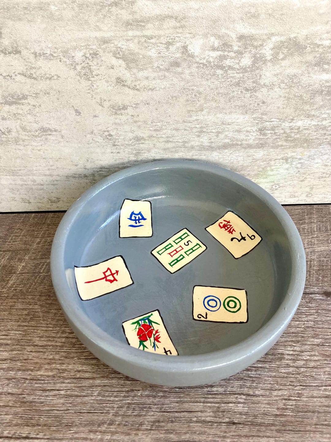 Mahjong Bowl/ Hostess Gift/candy Dish/ Mahjong Tiles - Etsy