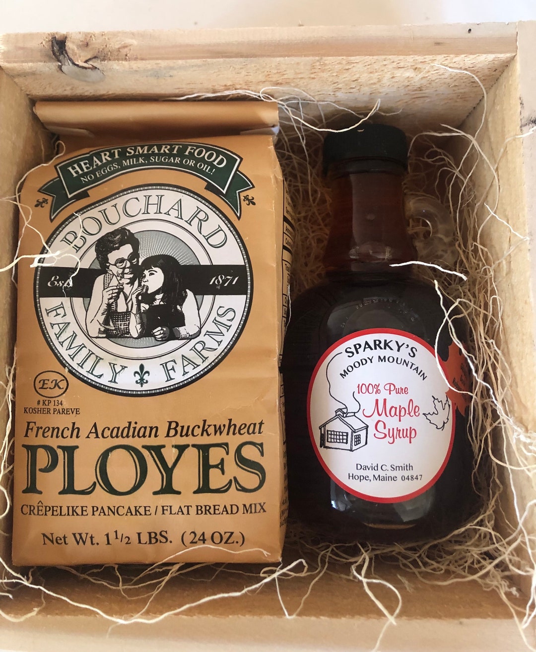 Maine Maple Morning Gift Box. 250ml Sparky’s Moody Mountain Maple Syrup ...