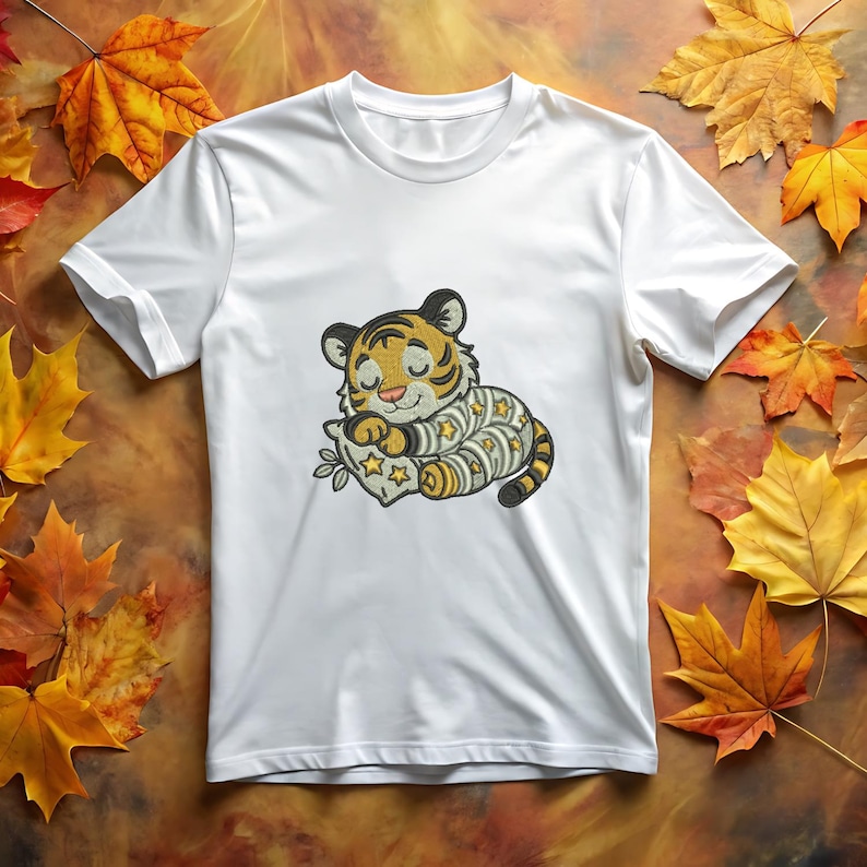 Cute Little Tiger Machine Embroidery Design Mini Tigers Embroidery ...