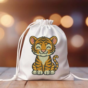 Cute Little Tiger Machine Embroidery Design Mini Tigers Embroidery ...