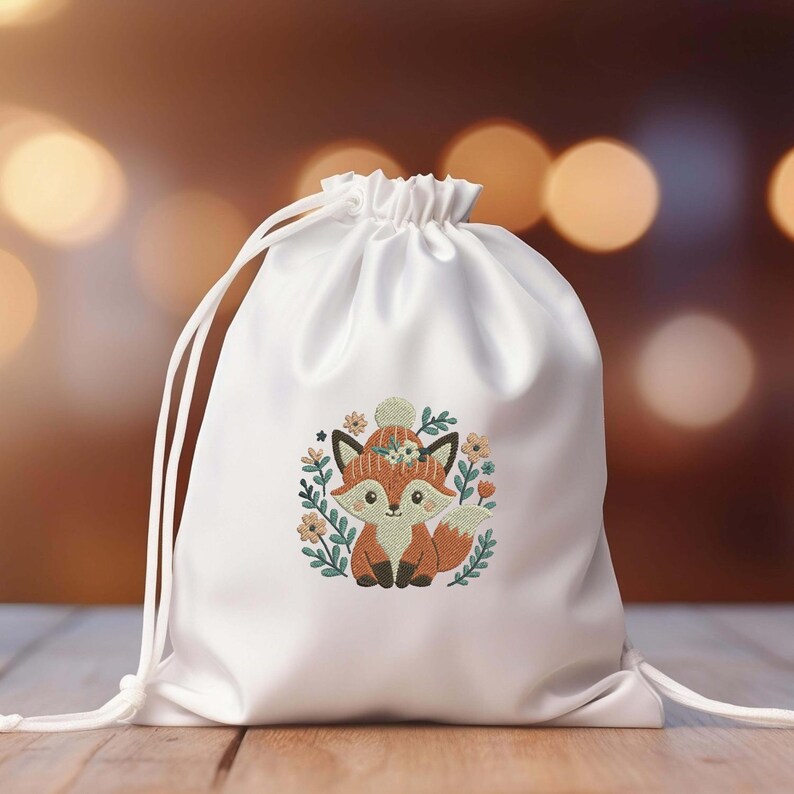 Floral Fox Embroidery Machine Design Bundle Cute Fox Embroidery Designs ...