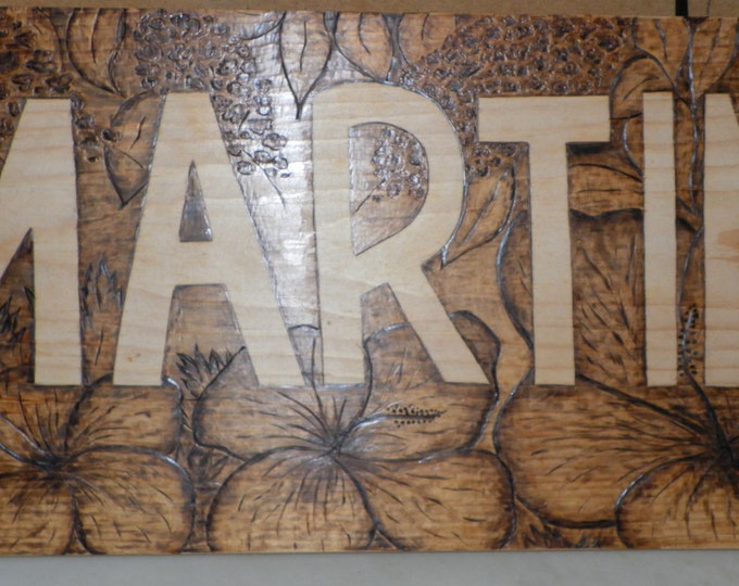 Martin Custom Pyrography Sign for Driveway for Vicki-final Listing - Etsy