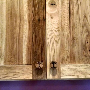 Customizable Wood Drawer Pulls/knobs Three Sizes Original Pyrography ...