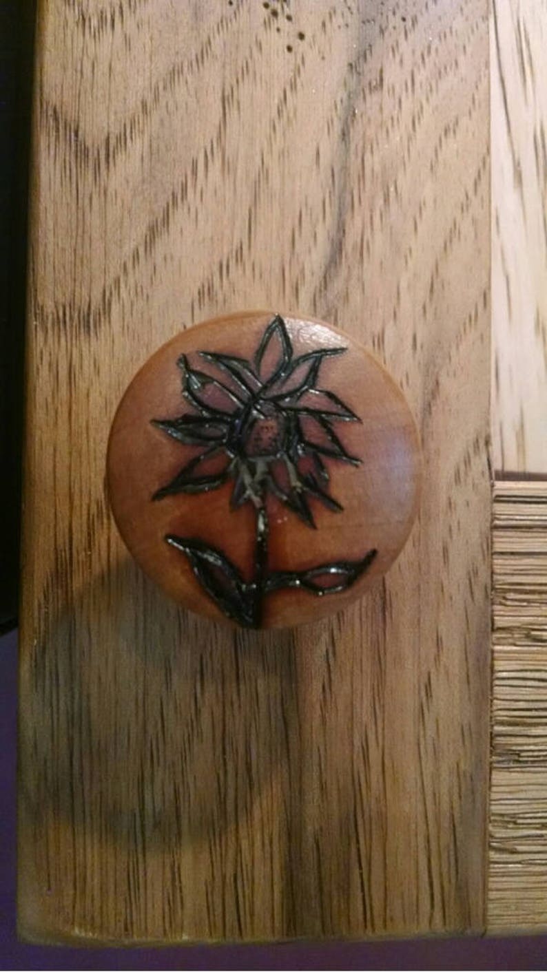 Customizable Wood Drawer Pulls/knobs Three Sizes Original Pyrography ...