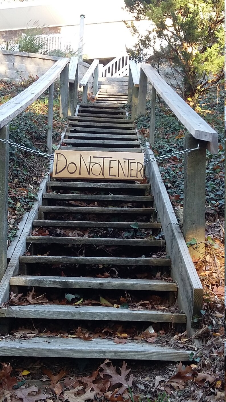 Do Not Enter Street Sign Custom Made Large Pyrography For The Etsy Do Not Enter Street Sign Custom Made Large Pyrography For The Etsy