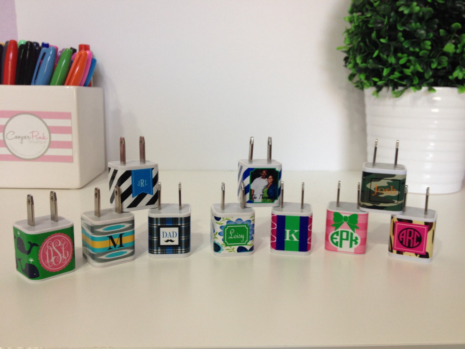 Personalized Charger Wrap-custom Designed Phone Charger Wrap| Charger ...