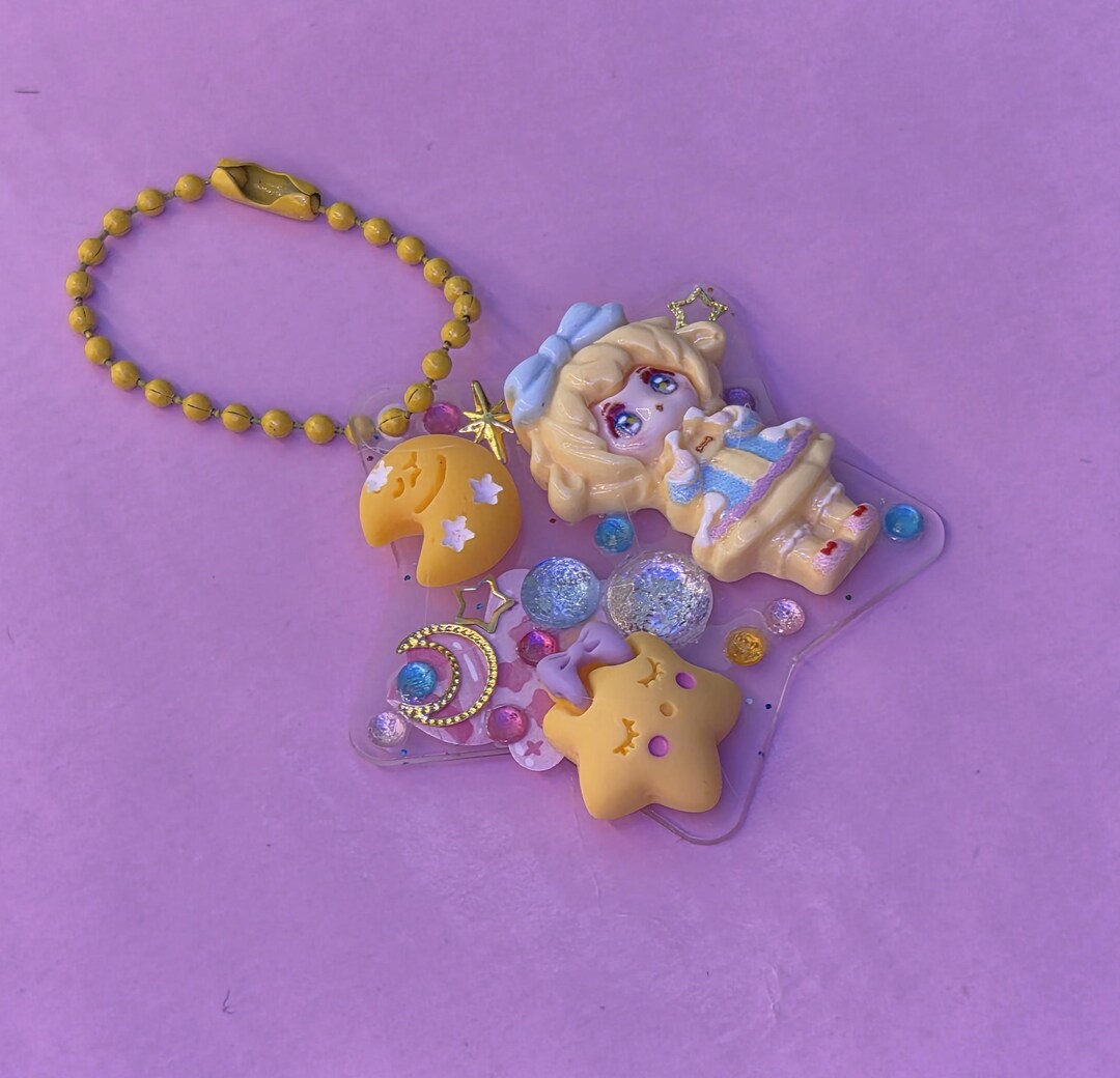 Decoden Kawaii Star Keychain - Etsy
