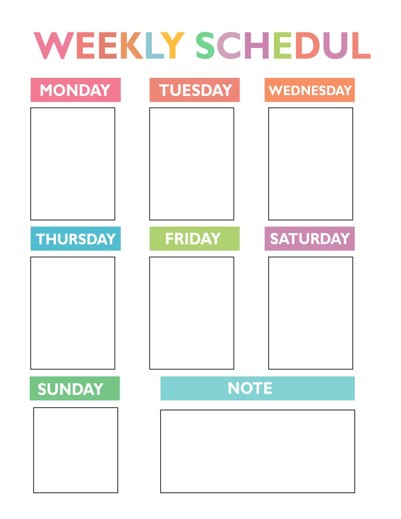Editable Kids Chore Chart, Daily Routine Reward Chart (PDF Download) - Etsy
