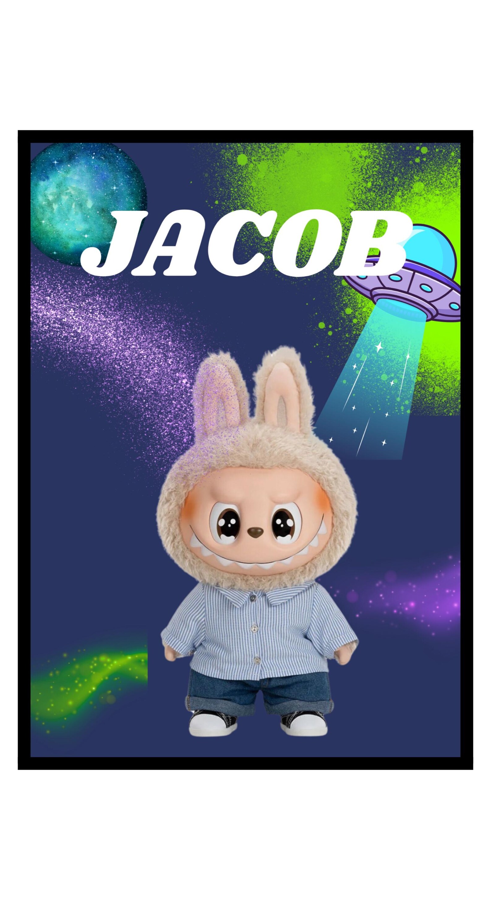 Personalised Labubu Doll Prints Fairy Theme , Football Theme. Funky ...