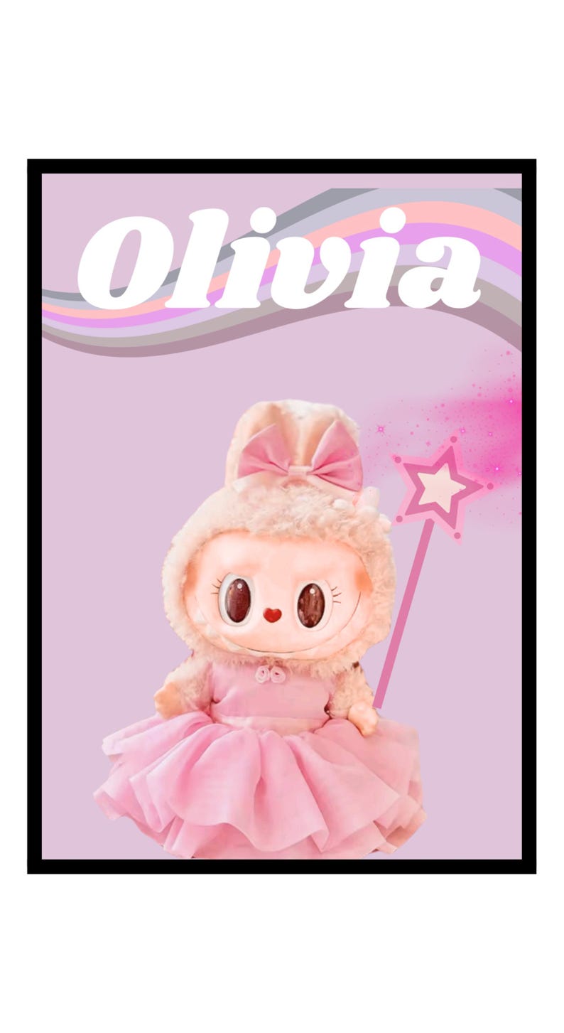 Personalised Labubu Doll Prints Fairy Theme , Football Theme. Funky ...