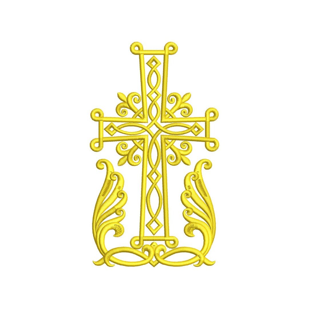 Christian Cross Embroidery Design | Christian Embroidery Design ...