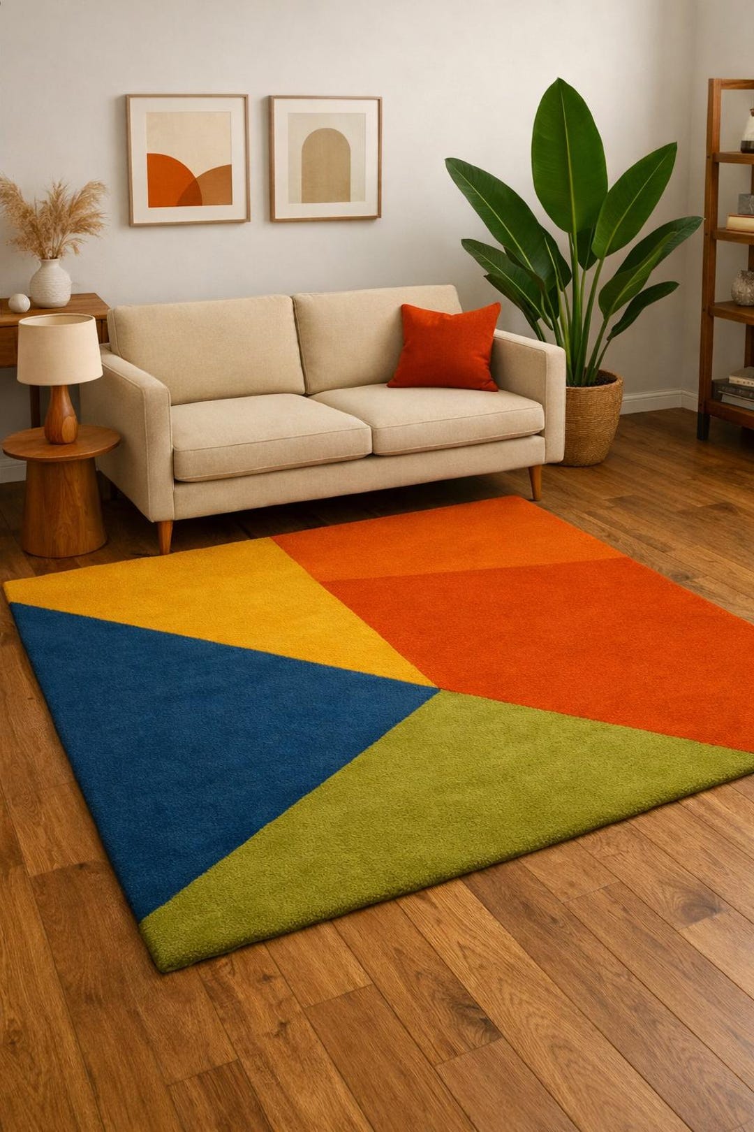 Modern Geometric Patterns Design Multi Colour Hand Tufted Area Rug. - Etsy