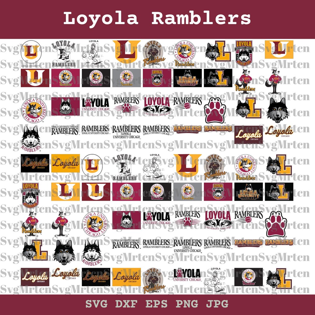 Ramblers SVG Bundle, Loyola Football, SVG Bundle, Cricut, Printable ...