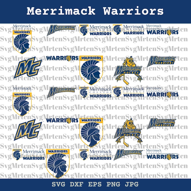 Warriors SVG Bundle, Merrimack Football, SVG Bundle, Cricut, Printable ...