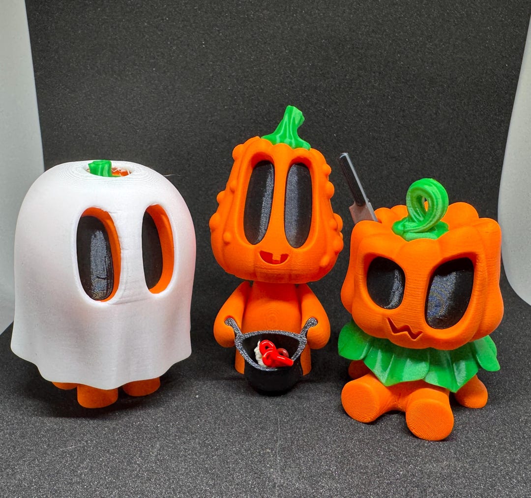 Pumpkin Blobs. Halloween Figurines - Etsy UK