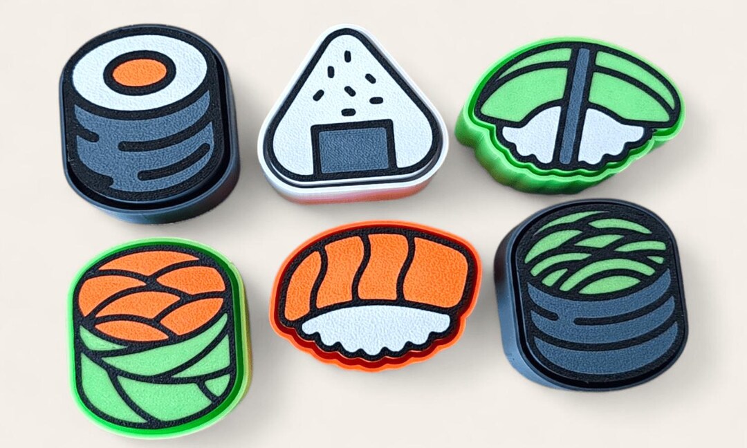 Sushi Cute Tasty Fidget Clicker Keychains - Etsy