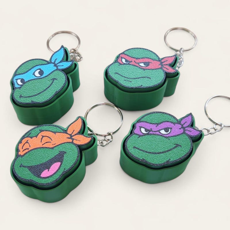 Green Ninja Keychain - Etsy UK