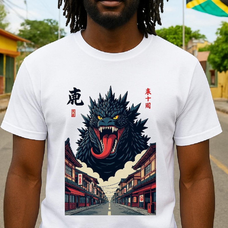 Godzilla Vs Tokyo T-shirt | Kaiju Giant Monster Tee - Etsy