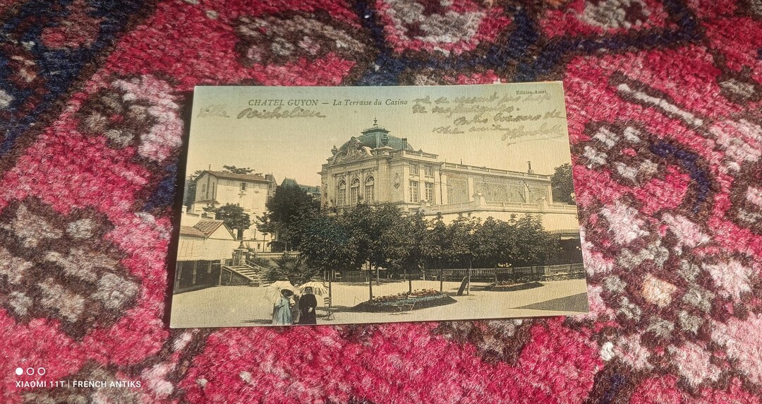 Antique French Casino Postcard: Chatel Guyon, Early 1900s - Etsy