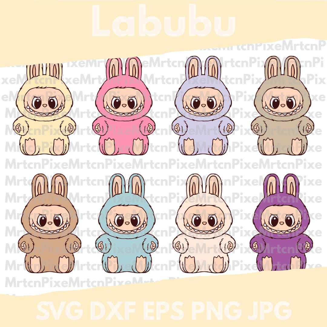 Labubu Designs Svg Png Bundle, Svg, Labubu Png Svg, Vector Digital File ...