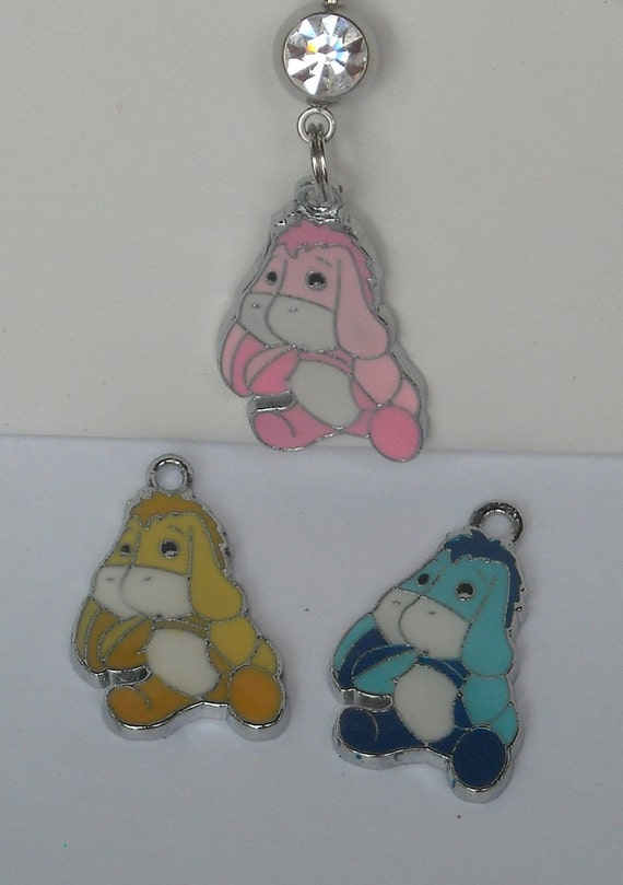 Baby EEYORE Disney-LIKE BELLY Navel Ring Pink Yellow Blue | Etsy