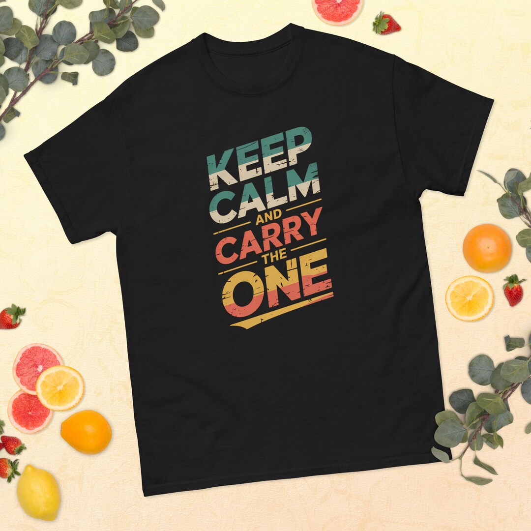 Cotton Keep Calm and Carry the One Funny Math Shirt - Perfect as a ...