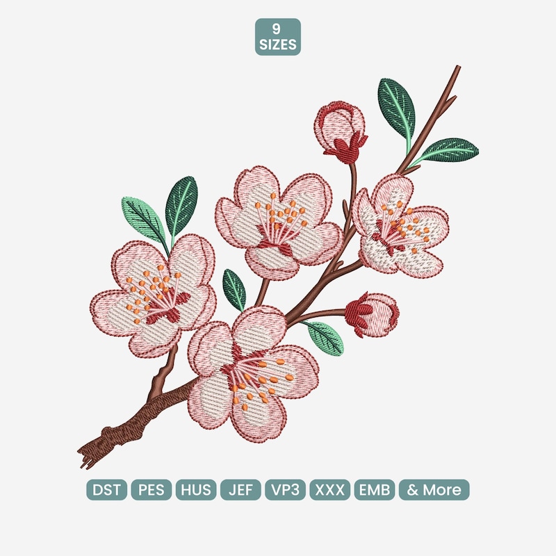 Sakura Embroidery - Etsy