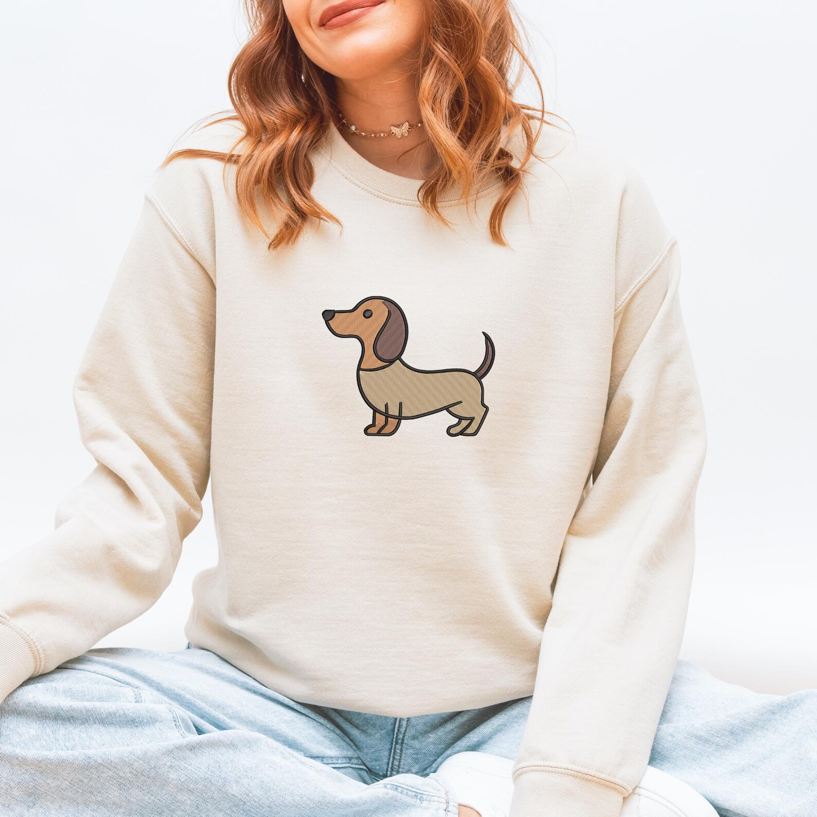Dachshund Embroidery Bundle, Wiener Dog Sausage Dog Puppy Set, Sweater ...