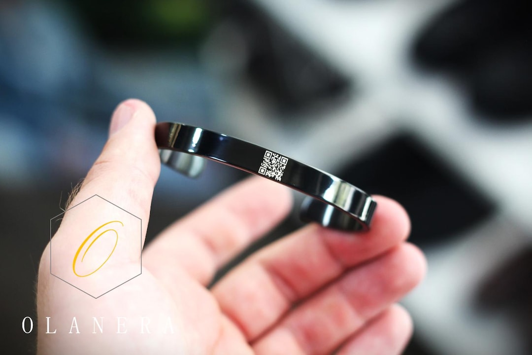 Custom Bracelets for Men and Women With Personalized Engraving, Make QR ...