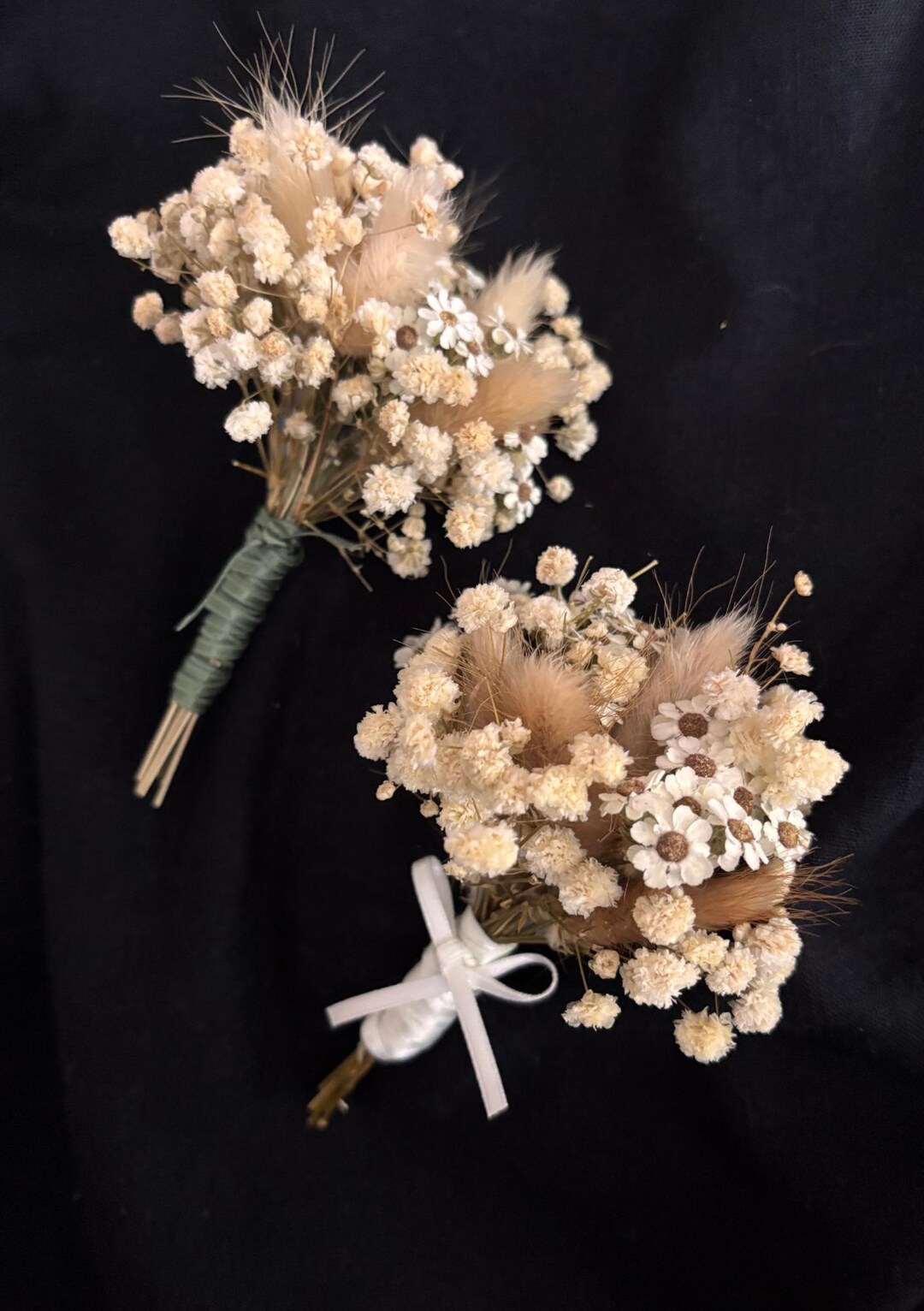 Dried Flowers Buttonhole | Boutonnière | Rustic Wedding Flowers ...