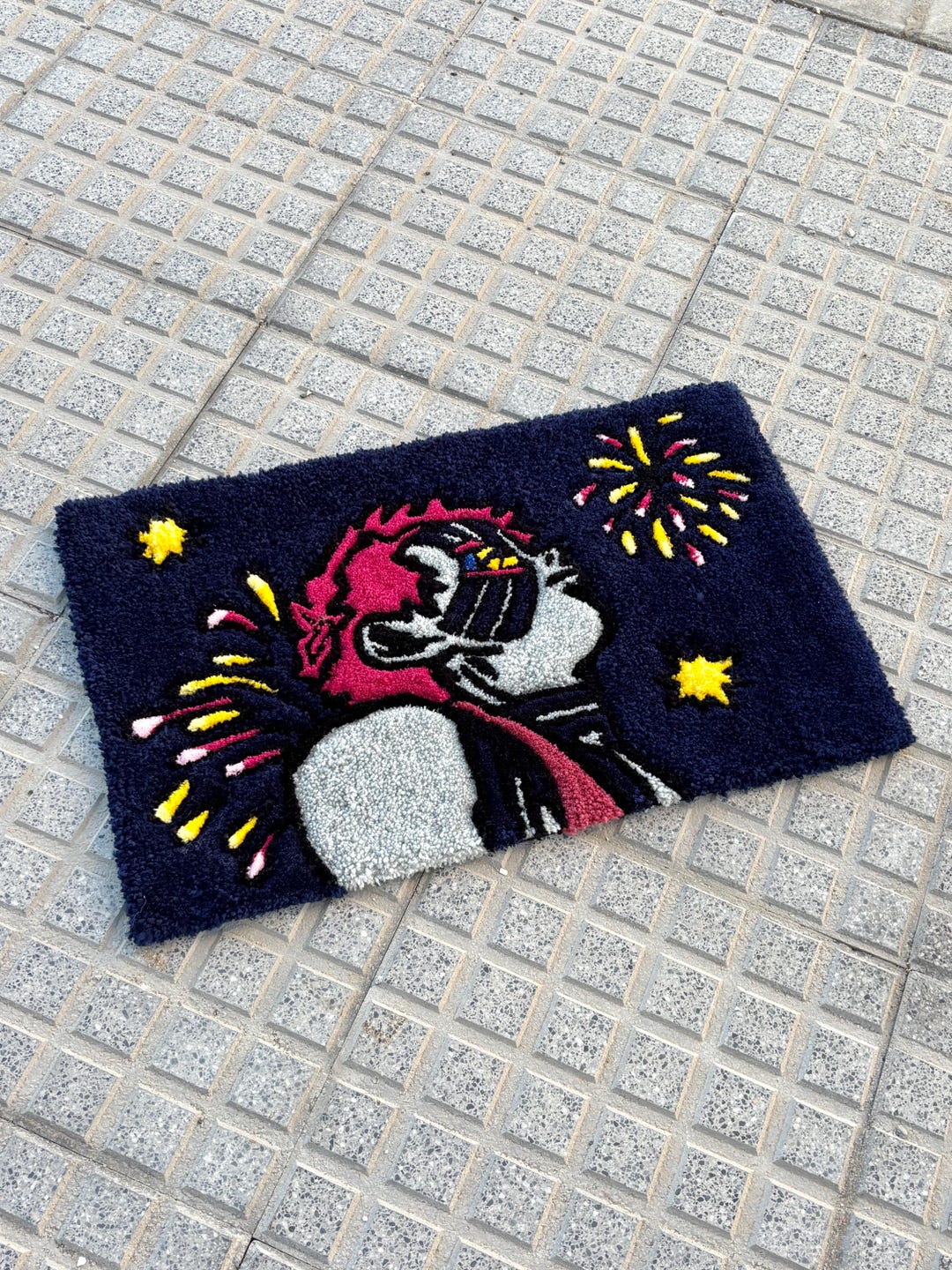 Akaza Tufted Rug From Kimetsu No Yaiba, Demon Slayer Tufting - Etsy UK
