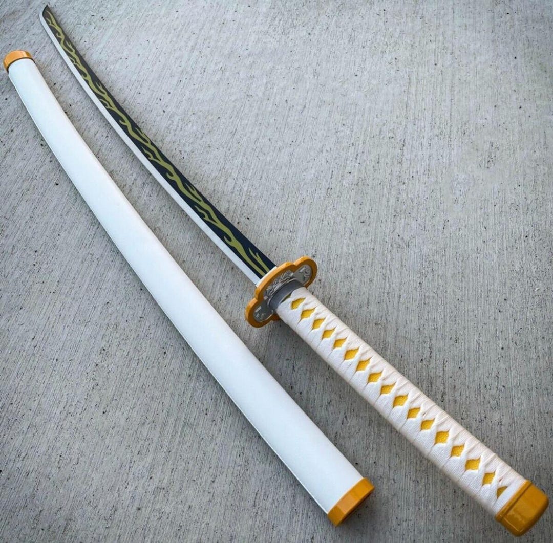 Réplica de espada Rengoku Kyojuro Nichirin – Demon Slayer Flame Hashira ...