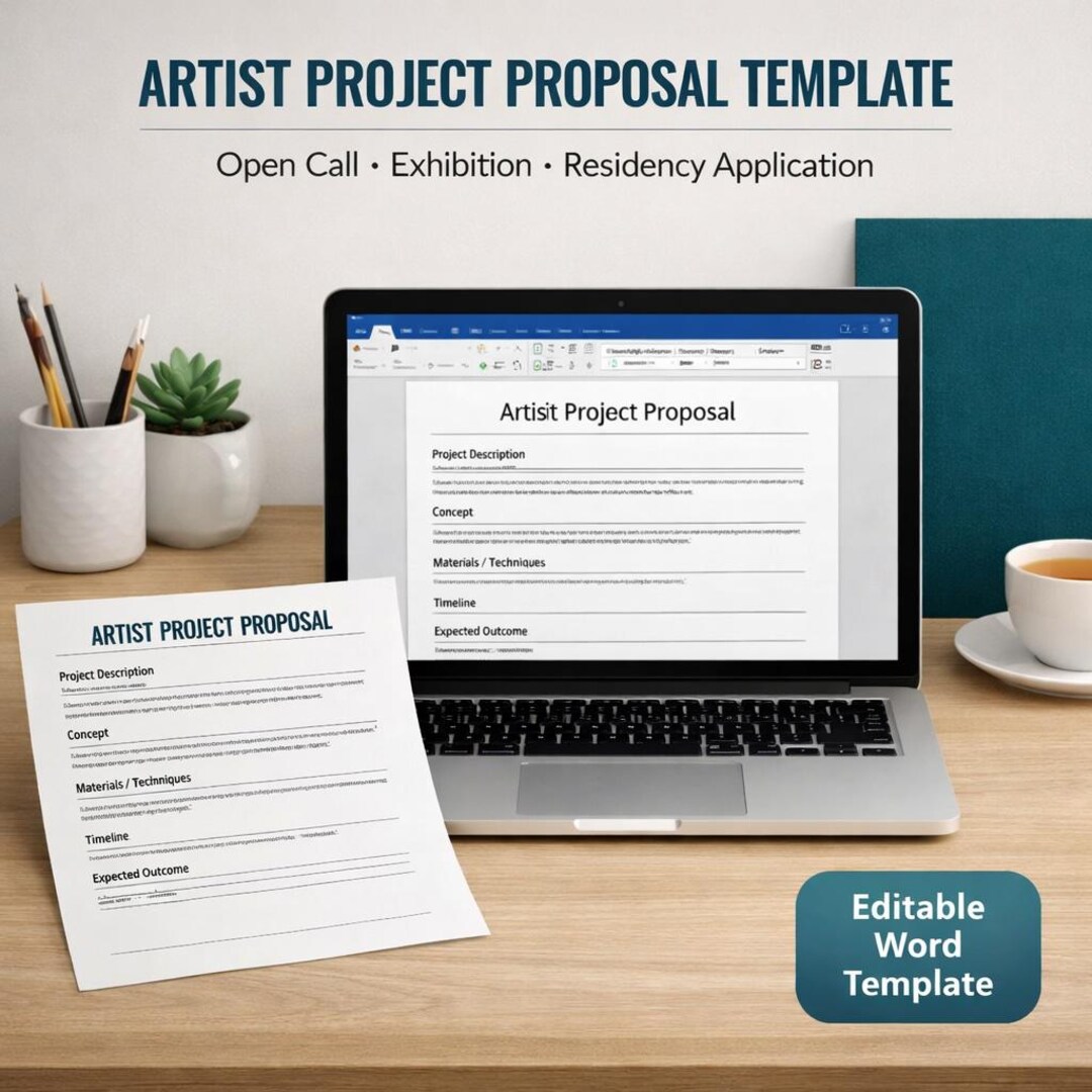 Artist Project Proposal Template Word, Art Project Description, Open ...