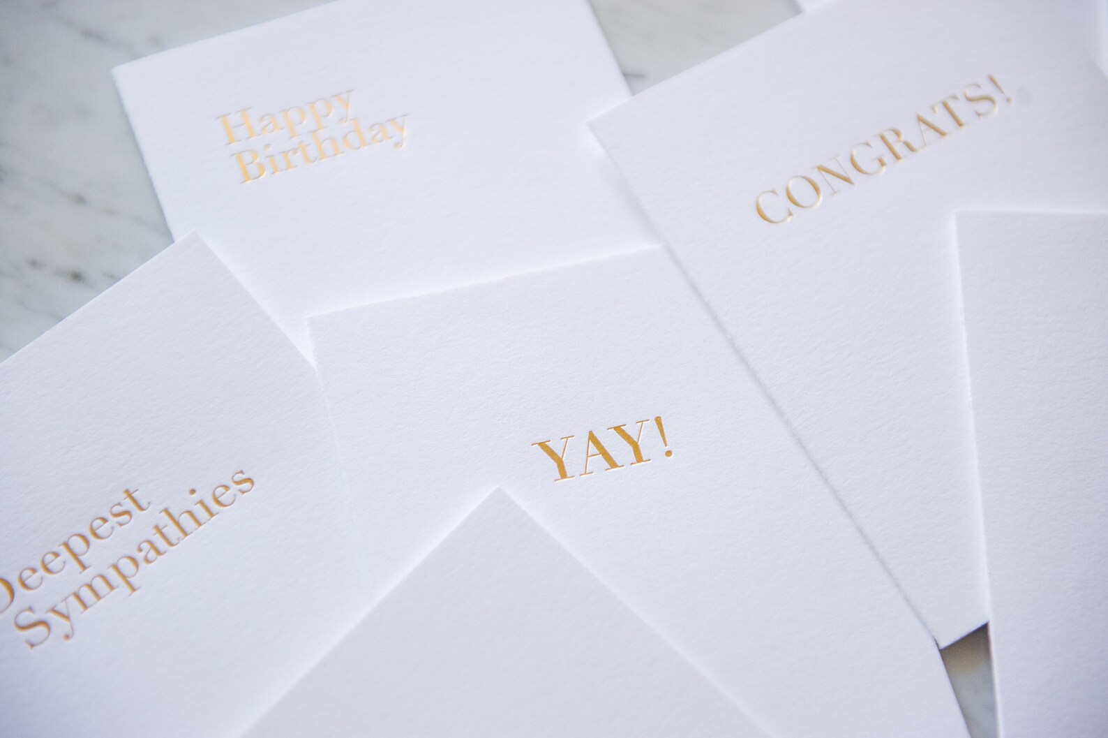 Simple Sentiments YAY Gold Foil Card Congratulations - Etsy