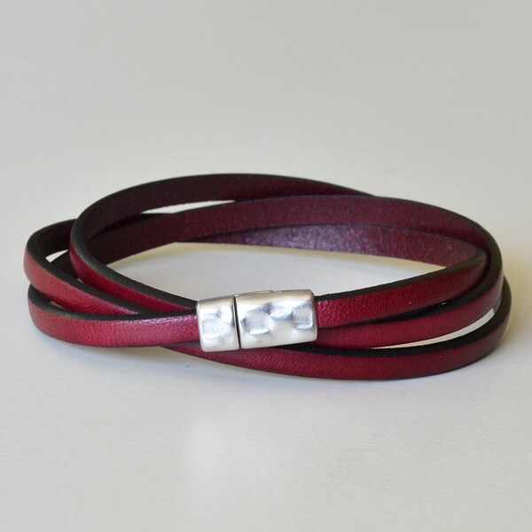 Leather Wrist Strap Bracelet - Etsy