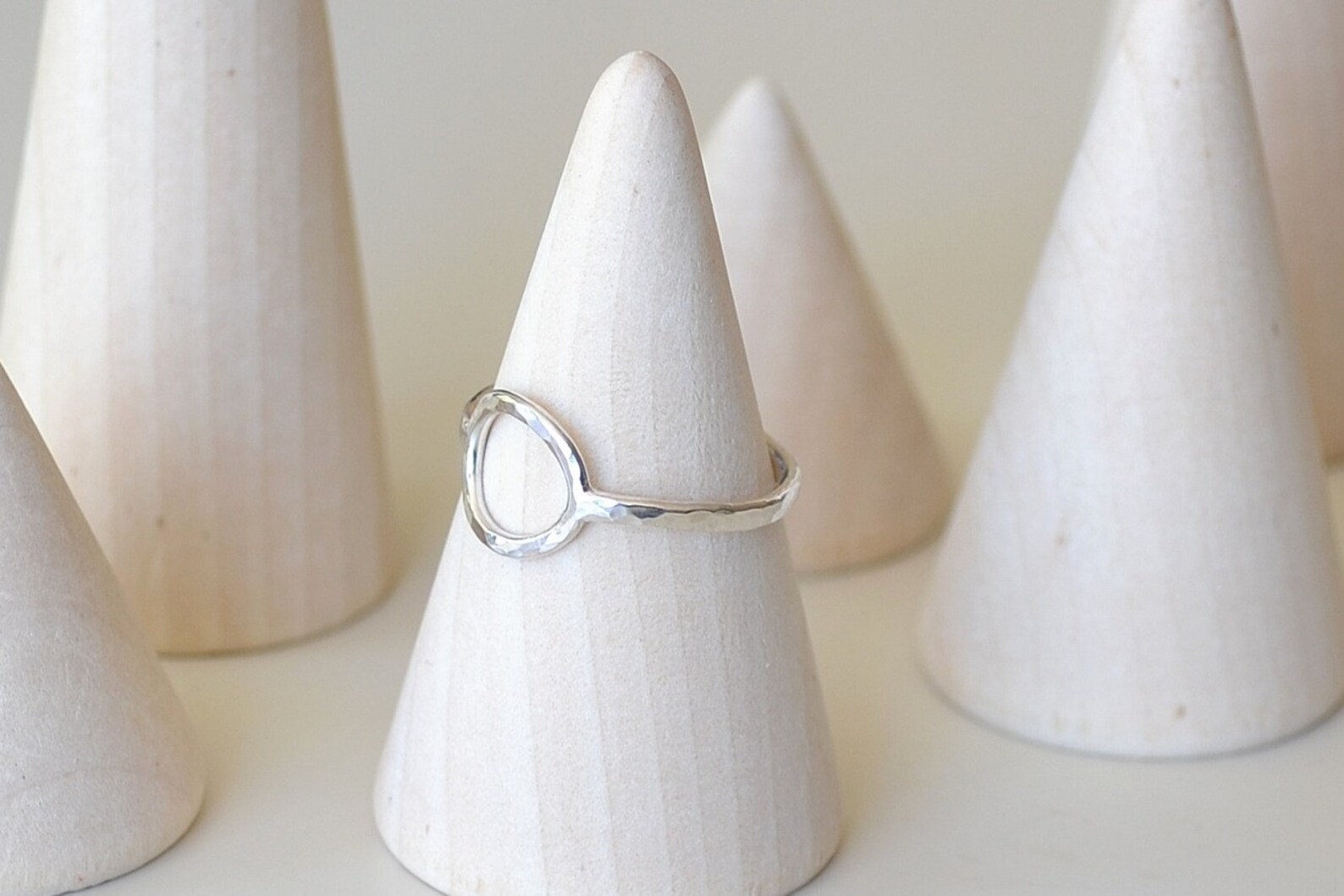 Simple Circle Ring Open Circle Rings Sterling Silver Rings | Etsy