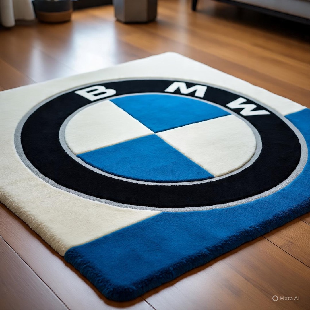 BMW Rug Custom Round Design Hand -tufted Rug for Living Room Bedroom - Etsy