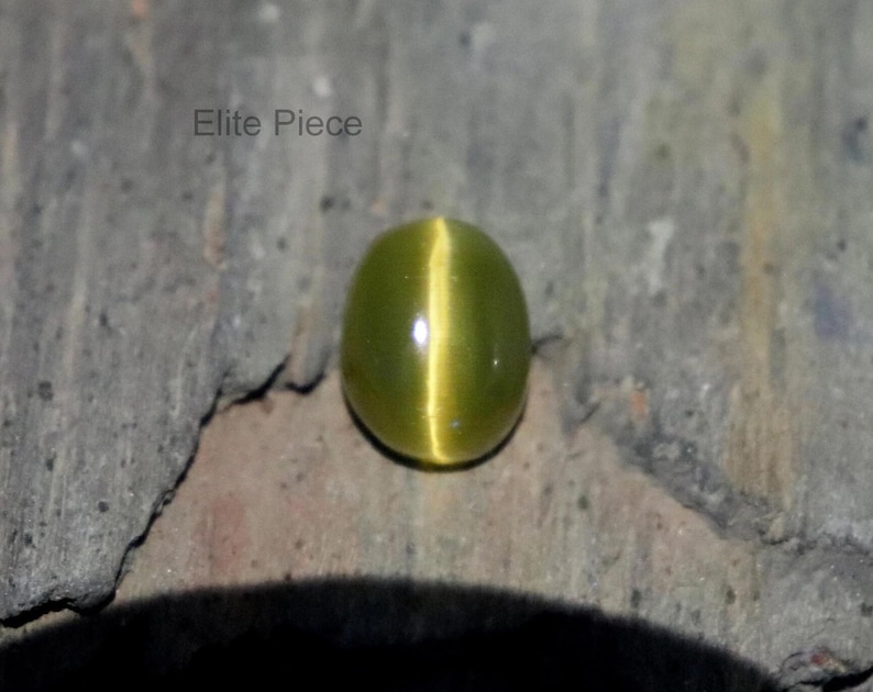 6carat Certified Brown Color Cat's Eye Cabochon Chrysoberyl 100% Loose ...