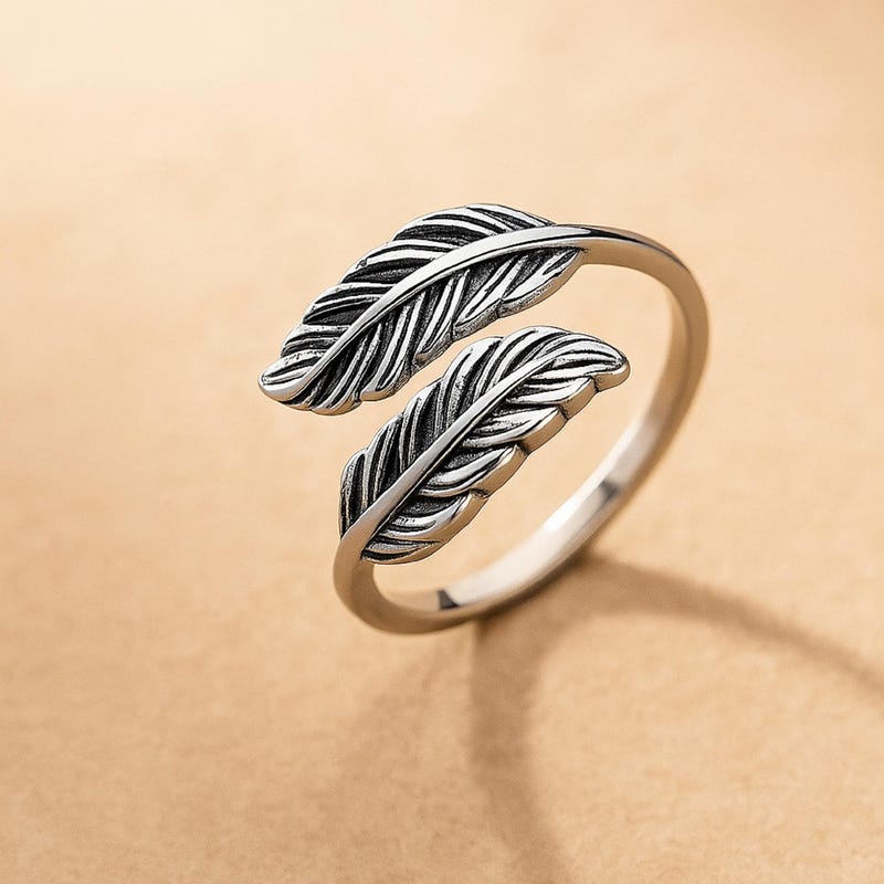 Feather Ring - Etsy