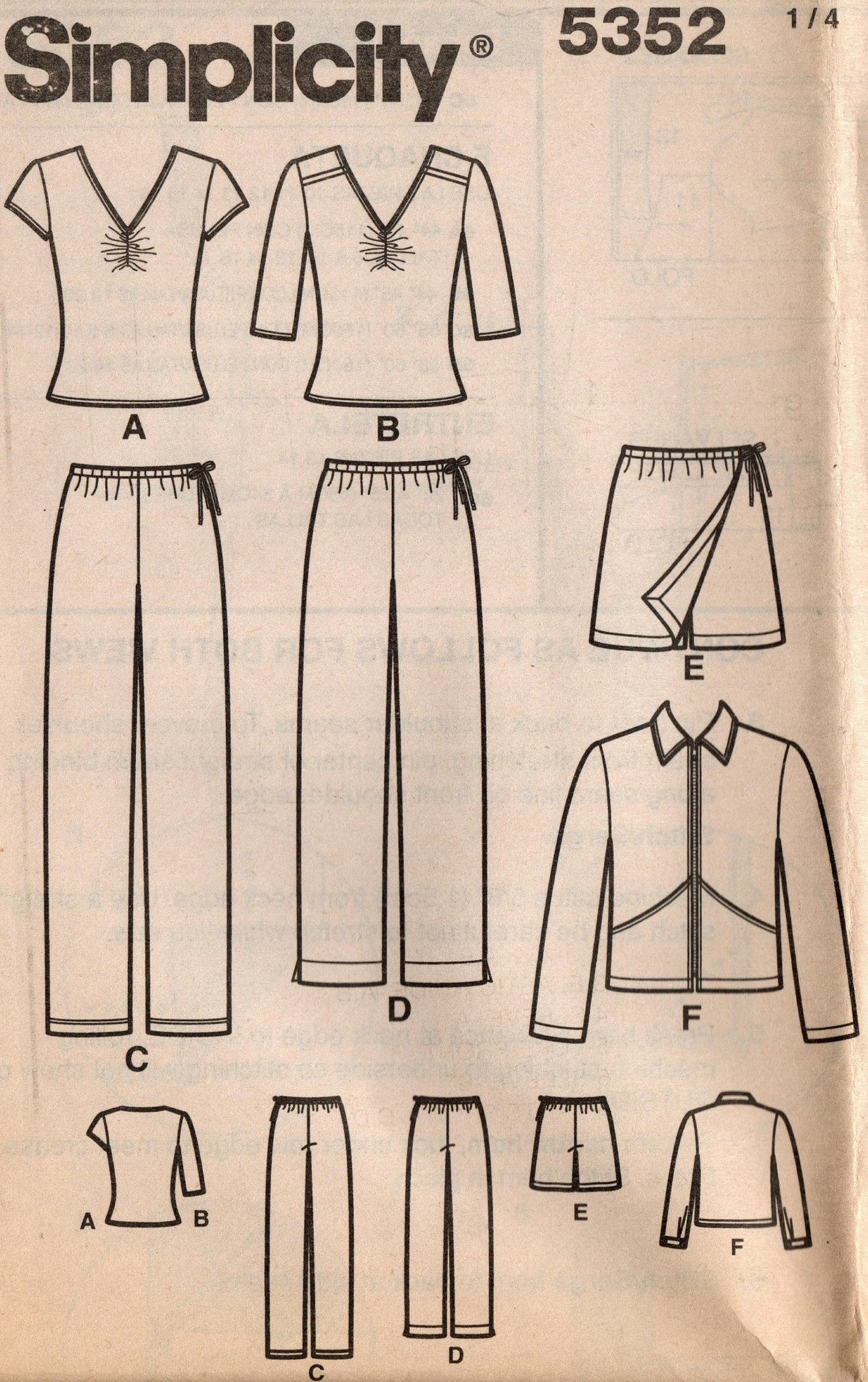 Sz 14 Thru 20 Simplicity Pattern 5352 Easy to Sew - Etsy