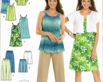 Simplicity 3799 Misses' Dress or Tunic, Cropped Pants, City Shorts ...