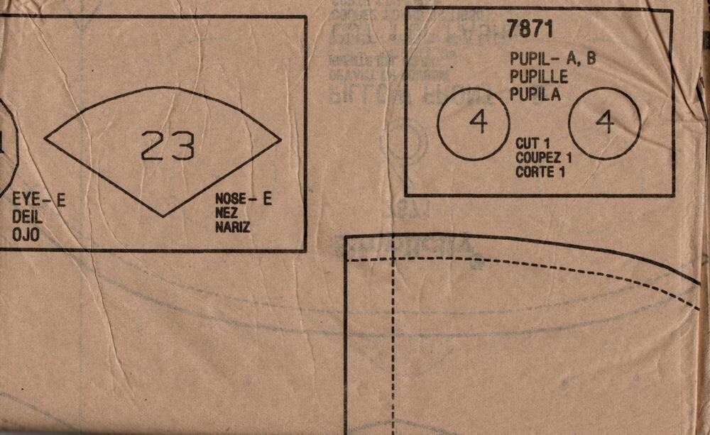 One Size Simplicity Sewing Pattern 7871 Craft Stuff Pillow Faces, Cat ...